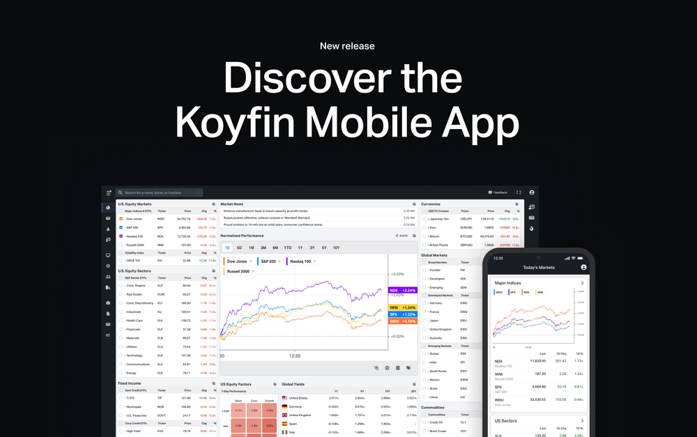 Koyfin Mobile App - Release v3.20