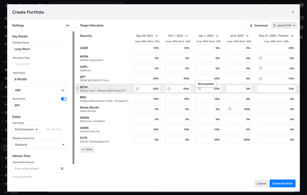 v3.59: Long/Short & Leveraged Model Portfolios